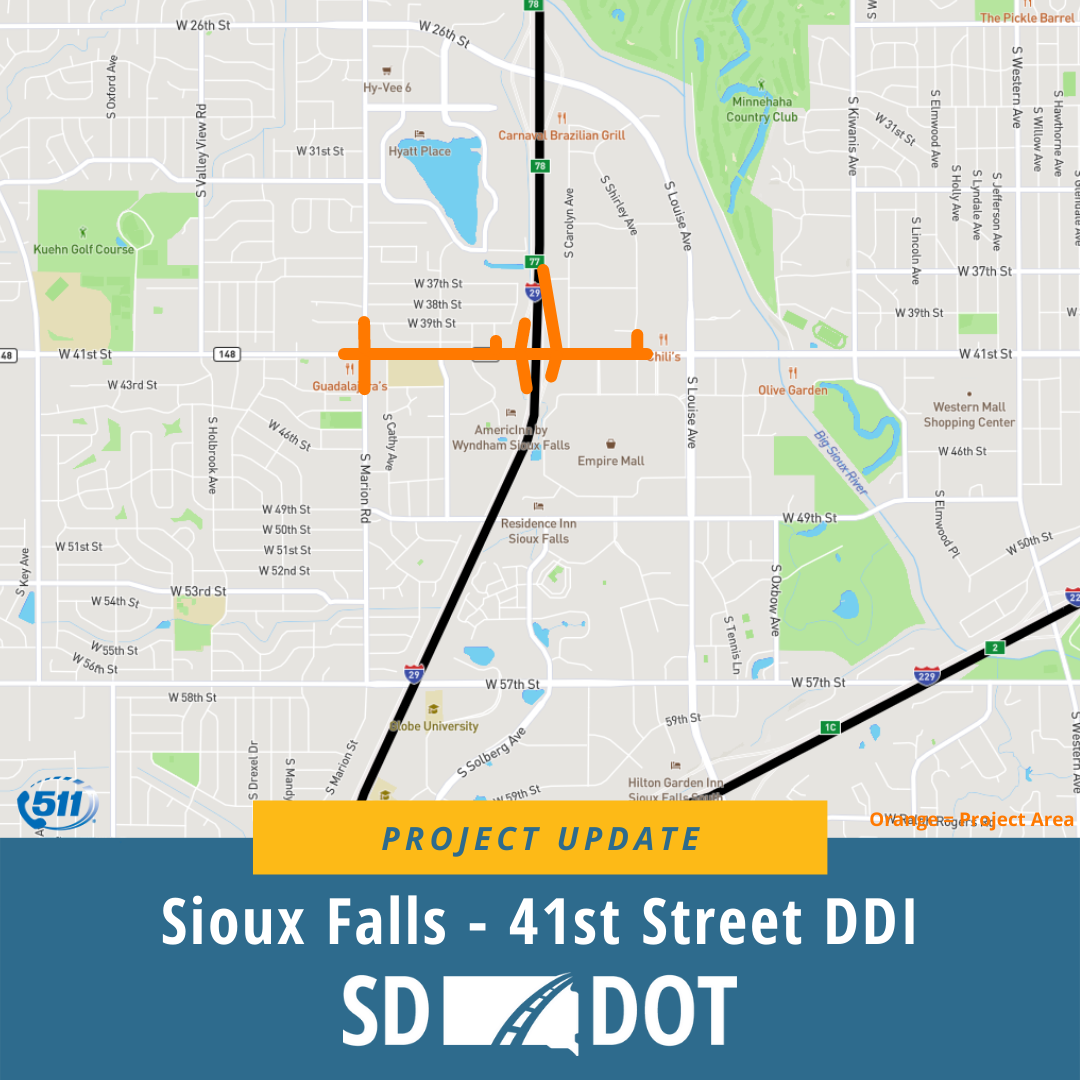 41st Street DDI Project Begins Final Construction Phase in Sioux Falls ...