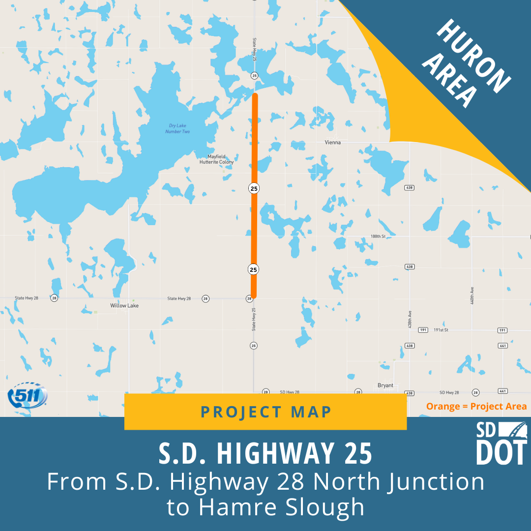 Grading Work Scheduled to Begin on S.D. Highway 25 in Huron Area - News